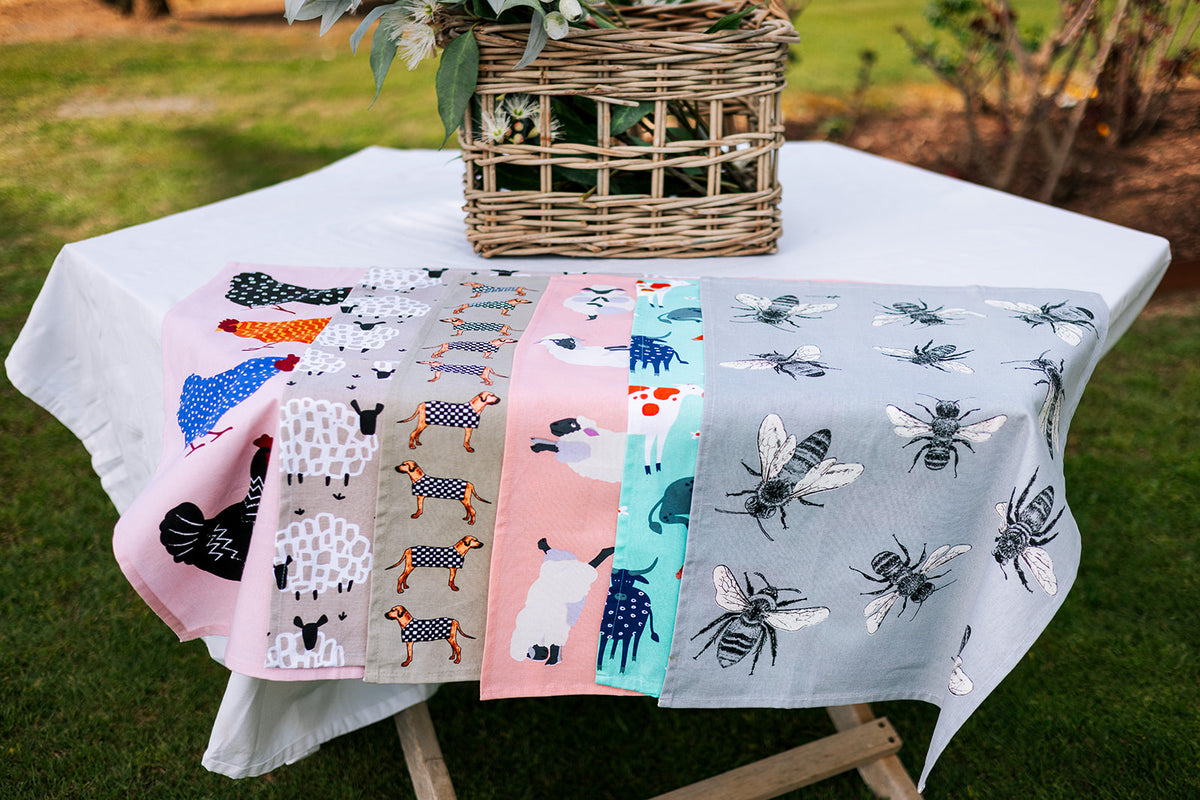Josh Dogs Tea Towel - Best Dog Print Accessories, Gifts and Homeware ...