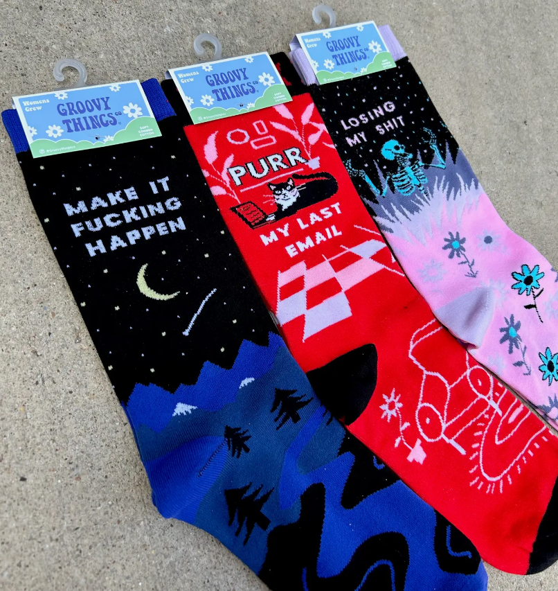 Purr My Last Email - Womens Crew Socks – AUSTPICIOUS
