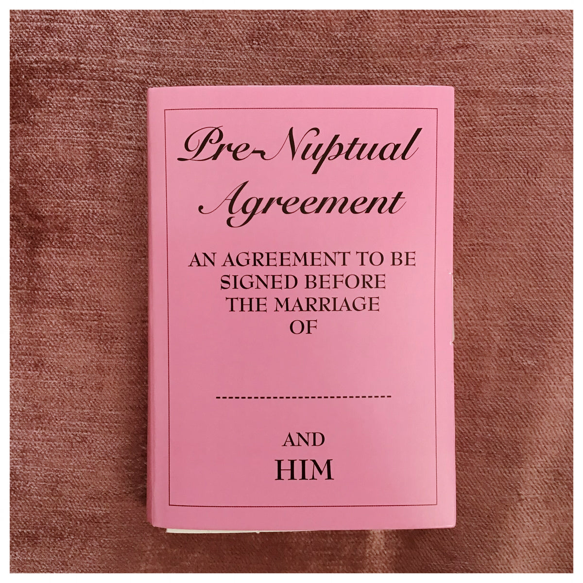 Hens Night Hilarious Prenup Agreement – AUSTPICIOUS