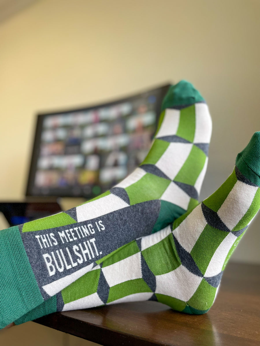 This Meeting is Bullshit Men's Socks - Funny Birthday Gifts – AUSTPICIOUS